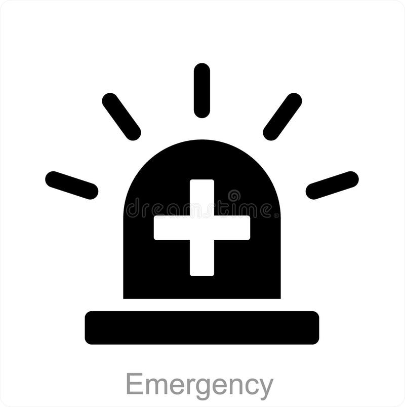Emergency and Alert Icon Concept Stock Illustration - Illustration of ...