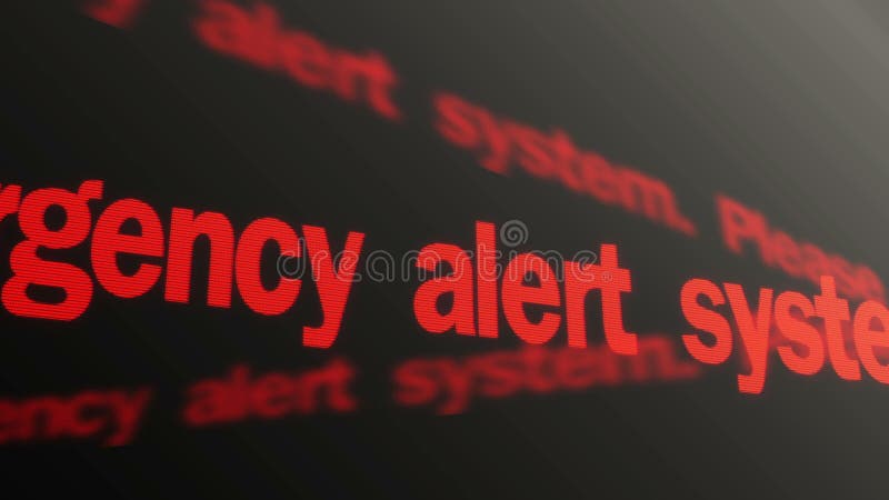 Emergency Alert. Please Stand by Stock Footage - Video of error ...