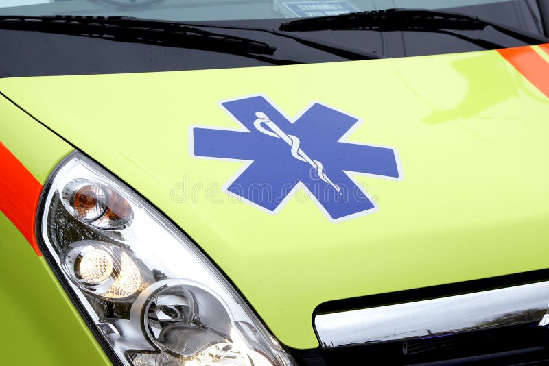 Emergency ambulance car stock image. Image of sign, crew - 79730003