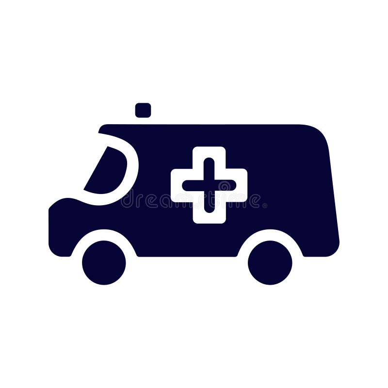 Emergency Ambulance Service Icon Stock Vector - Illustration of symbol ...