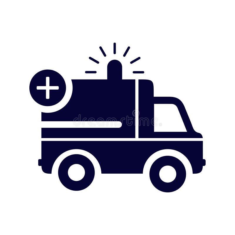 Emergency Ambulance Services Icon Stock Vector - Illustration of fast ...