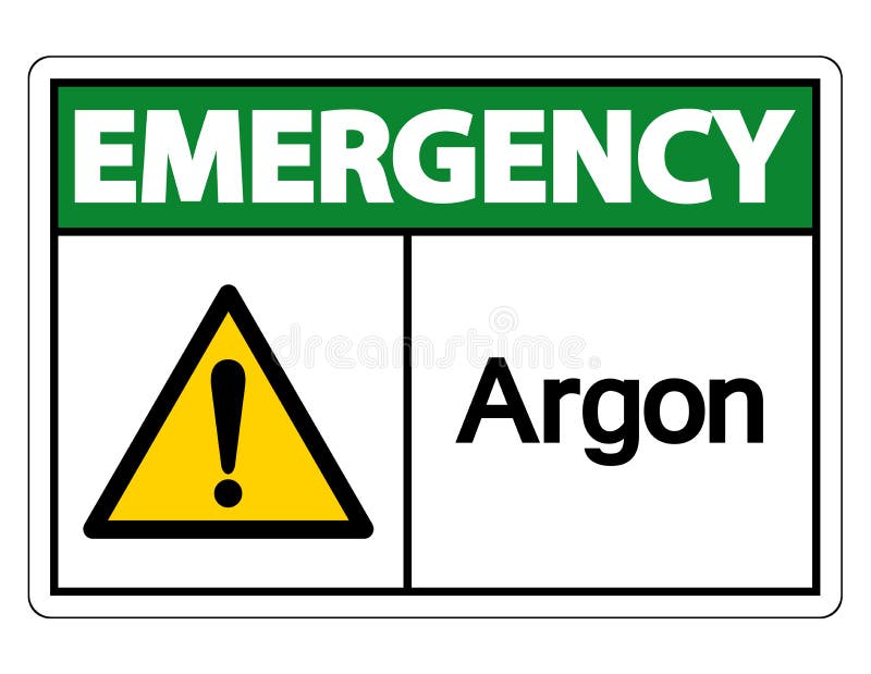 Emergency Argon Symbol Sign Stock Illustrations – 9 Emergency Argon ...