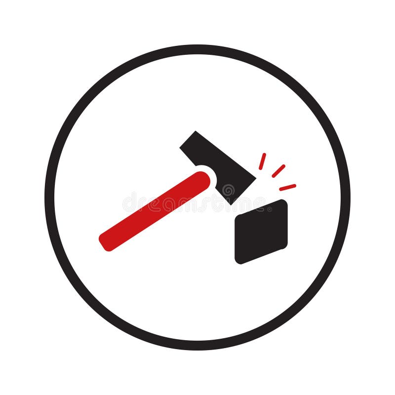 Emergency axe icon stock vector. Illustration of protection - 257336485