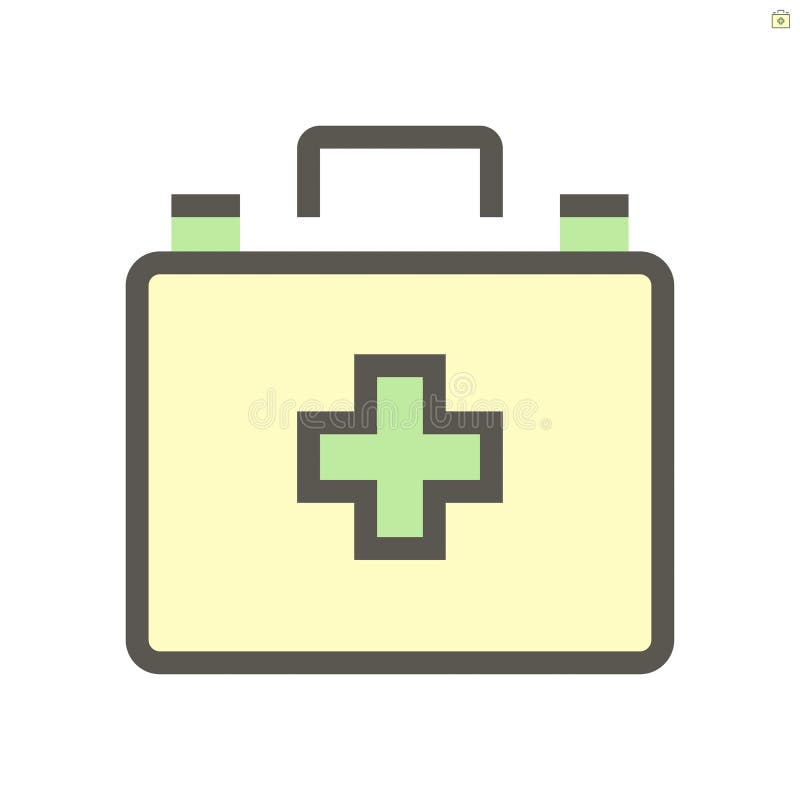 Emergency bag vector icon stock vector. Illustration of case - 179814227