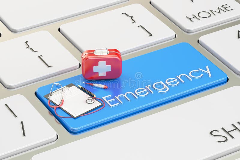 Emergency Blue Key Keyboard 3d Stock Illustrations – 57 Emergency Blue ...