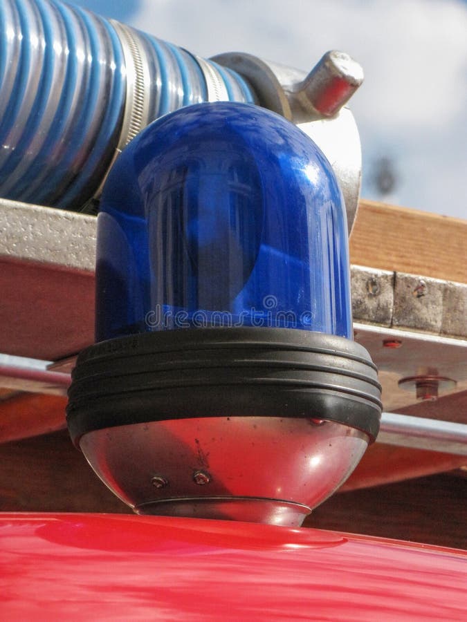 Emergency blue light stock photo. Image of close, motor - 289389944