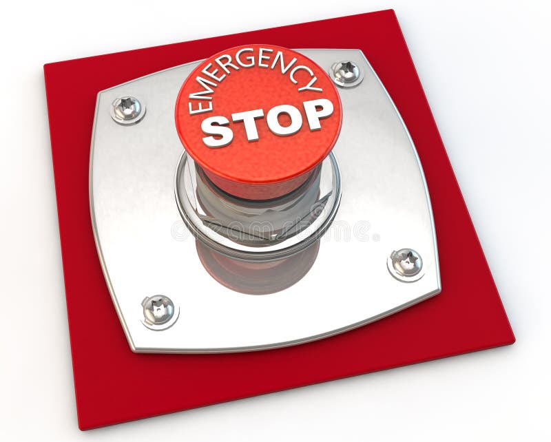 Emergency Stop stock illustration. Illustration of stop - 2016453