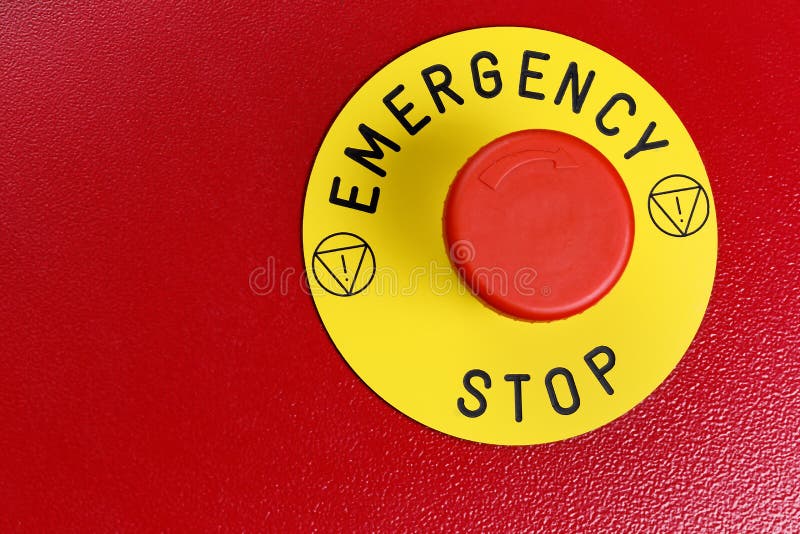Emergency button stock image. Image of round, press, machine - 8601411