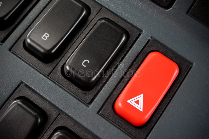 Emergency Button in Event of Accident Stock Photo - Image of emergency ...