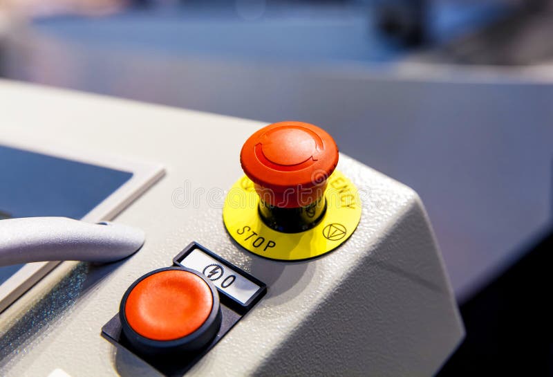 Emergency button stock photo. Image of technology, production - 52515092