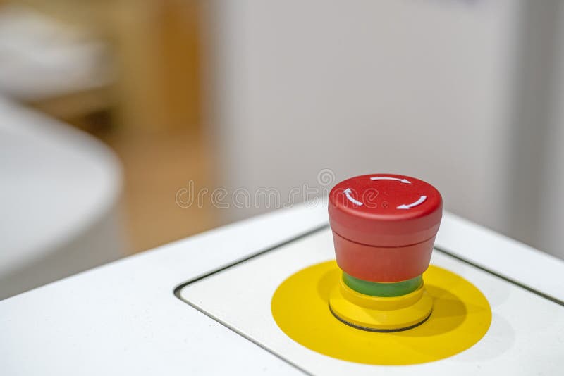 Emergency Button Stop Red Off Safety Control Stock Photo - Image of ...
