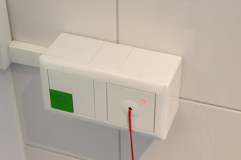 Emergency Button at a Toilet at Amsterdam the Netherlands 9-1-2025 ...