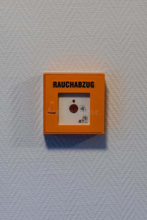 Emergency Button To Start the Smoke Vent Stock Photo - Image of ...