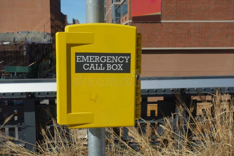 Emergency Call Box stock image. Image of buzz, outdoors - 38178601
