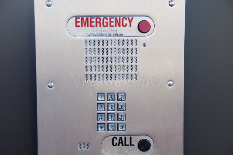 Emergency Call Box Station stock image. Image of customized - 15821821