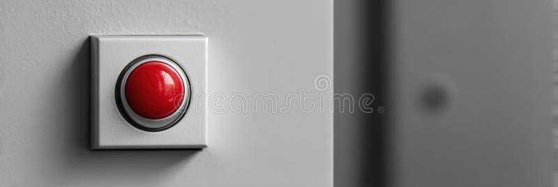 Emergency Call Button Installed on Wall, Ready for Immediate Use in ...