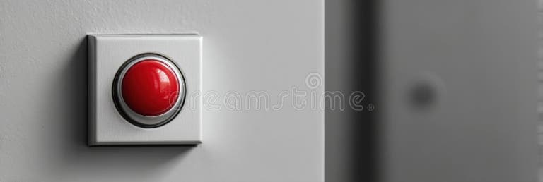 Emergency Call Button Installed on Wall, Ready for Immediate Use in ...