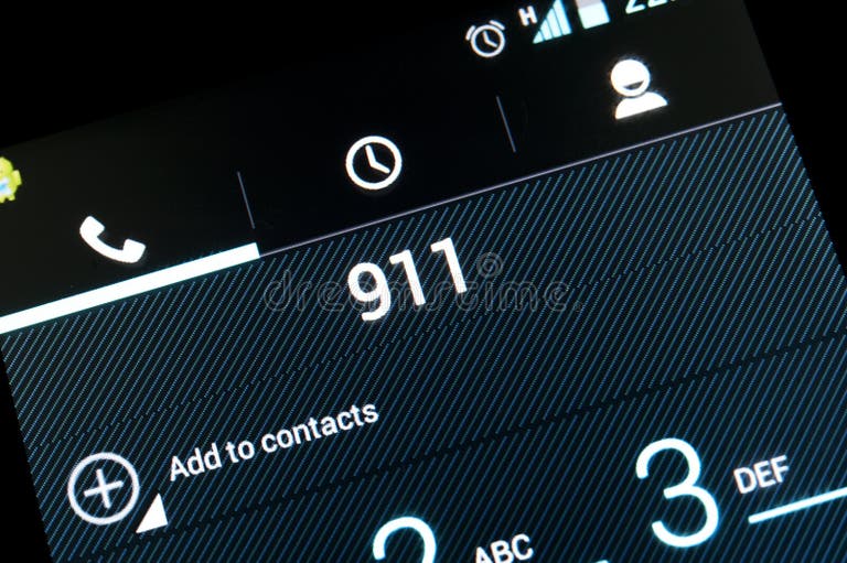 Emergency Call. Help Needed Stock Photo - Image of numbers, modern ...