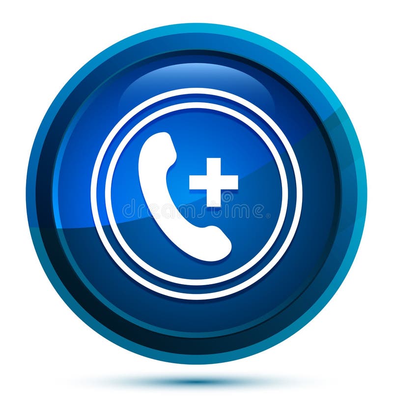 Phone Icon Elegant Blue Round Button Stock Illustrations – 63 Phone ...