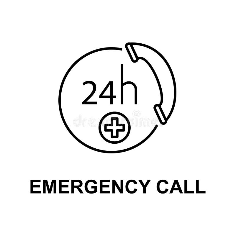 Emergency Call Icon. Element of Treatment with Name for Mobile Concept ...