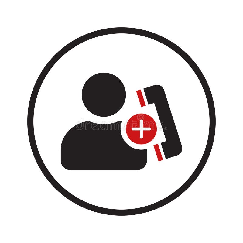 Emergency Call Services Icon Stock Vector - Illustration of isolated ...