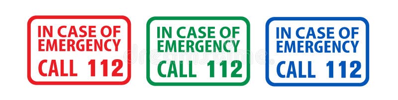 Emergency call sign stock vector. Illustration of police - 207141715