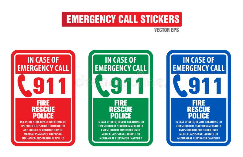 Emergency call sign stock vector. Illustration of medical - 207141762