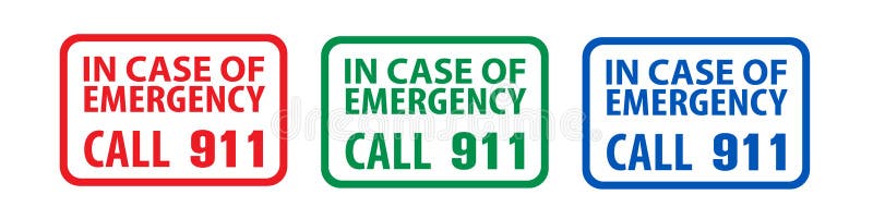 Emergency call sign stock vector. Illustration of sign - 207141570