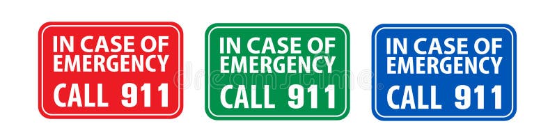 Emergency call sign stock vector. Illustration of number - 207141667