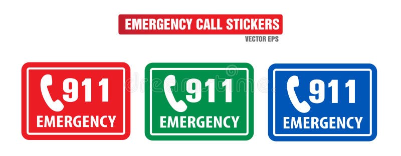 Emergency call sign stock vector. Illustration of concept - 207141736