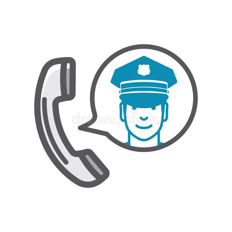 Emergency call sign stock vector. Illustration of police - 226626203