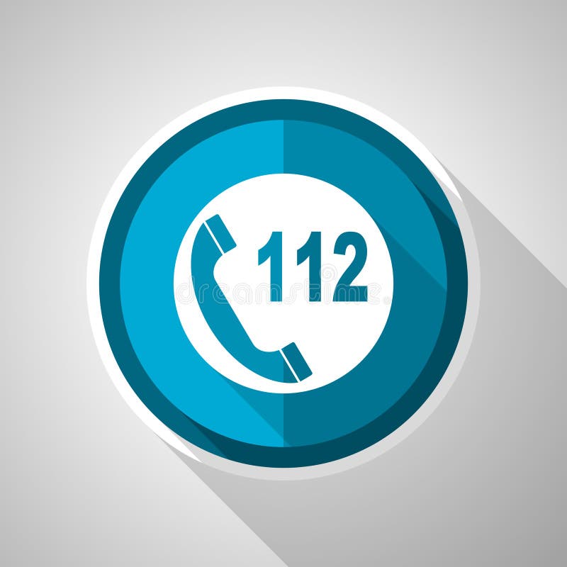 Emergency Call, Number 112 Vector Icon Set, Colorful Infographic ...