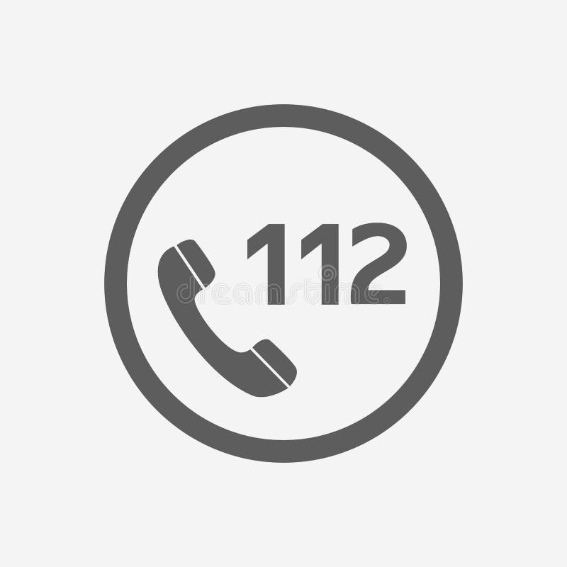 112 Emergency Call Vector Icon Illustration for Web and Mobile App ...