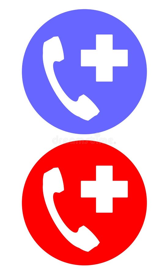 Ambulance Icon Sticker Button Point Marker Stock Illustration ...