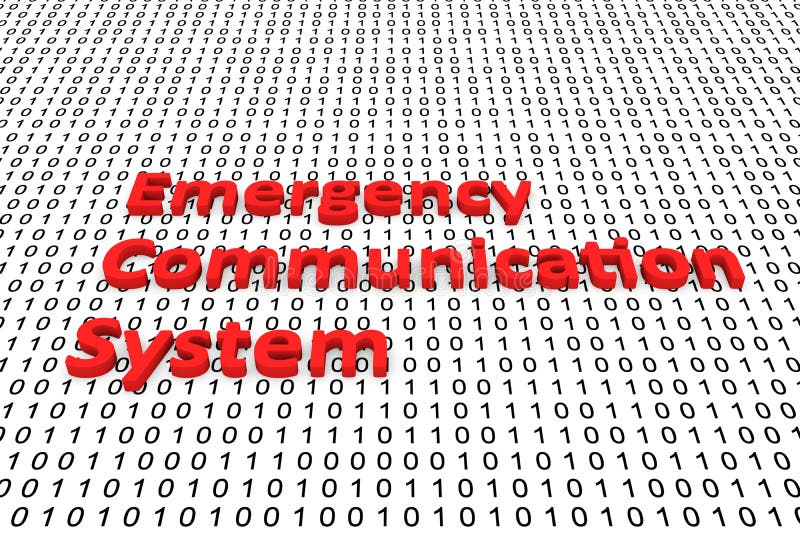 Emergency Communication System Stock Illustration - Illustration of ...