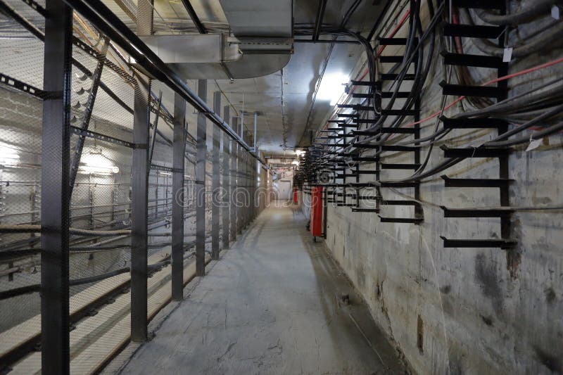Emergency Corridor in the Tunnel Stock Photo - Image of construction ...