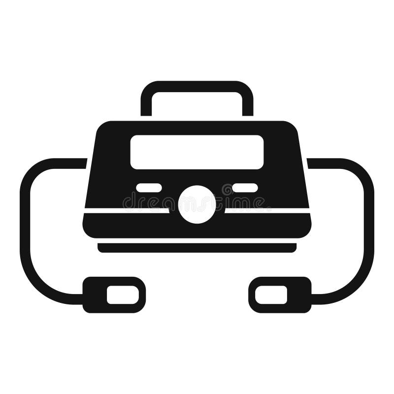 Emergency Defibrillator Icon Simple Vector. Automatic Care Stock ...