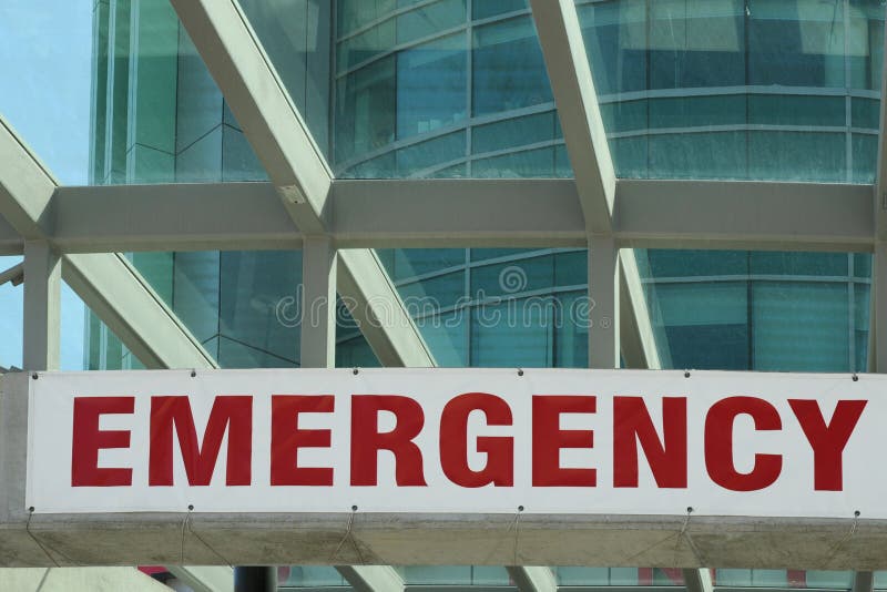 Emergency Department Sign stock image. Image of building - 4742951