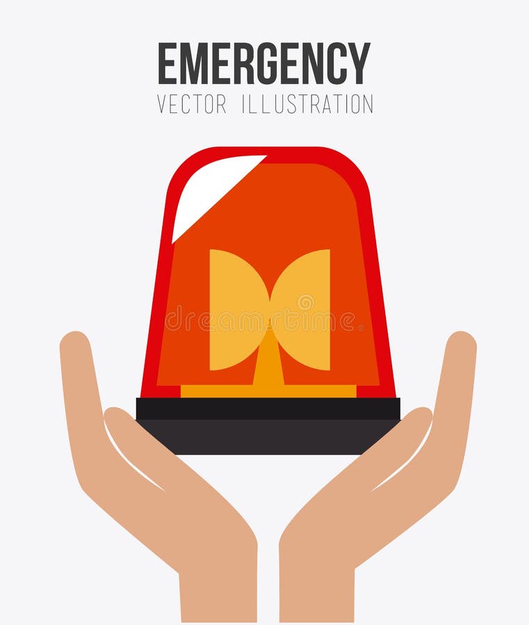 Emergency Design, Vector Illustration. Stock Vector - Illustration of ...