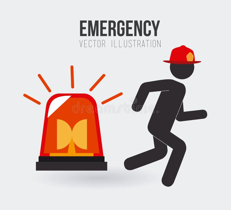 Emergency Design, Vector Illustration. Stock Vector - Illustration of ...