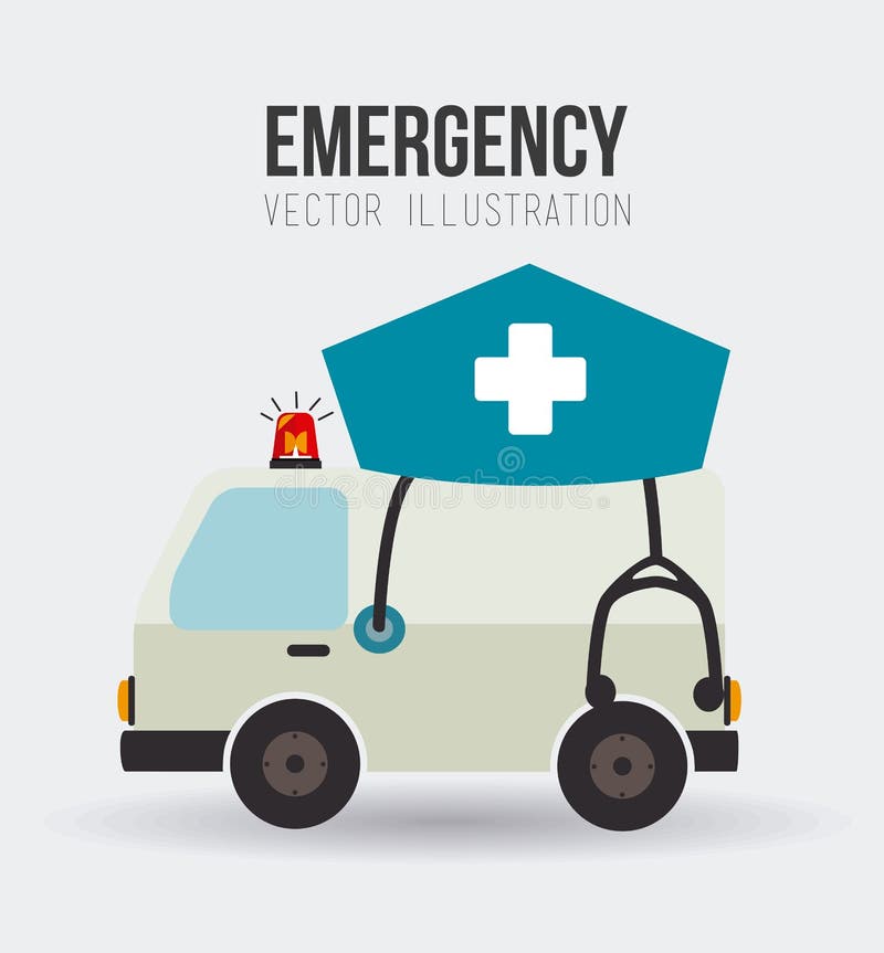 Emergency Design, Vector Illustration. Stock Vector - Illustration of ...