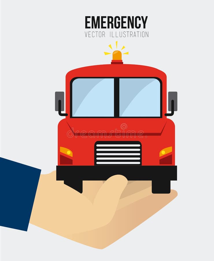 Emergency Design, Vector Illustration. Stock Vector - Illustration of ...