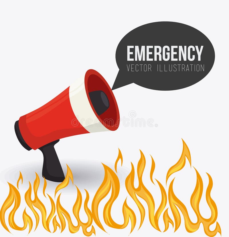 Emergency Design, Vector Illustration. Stock Vector - Illustration of ...
