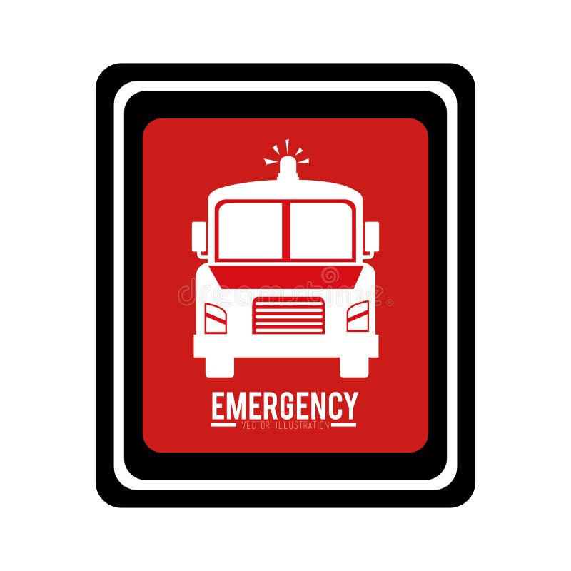 Emergency Design, Vector Illustration. Stock Vector - Illustration of ...