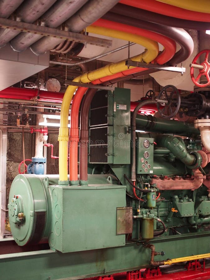 Emergency diesel generator stock photo. Image of heavy - 21152052