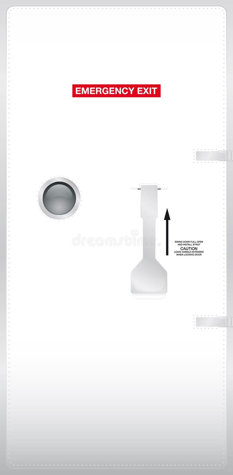 Emergency Exit Door Airplane Stock Illustrations – 39 Emergency Exit ...