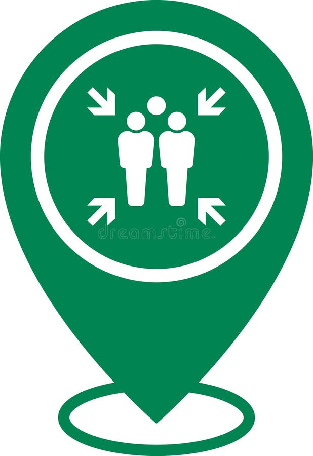 Emergency Evacuation Assembly Point Sign. Assembly Point Icon. Safety ...