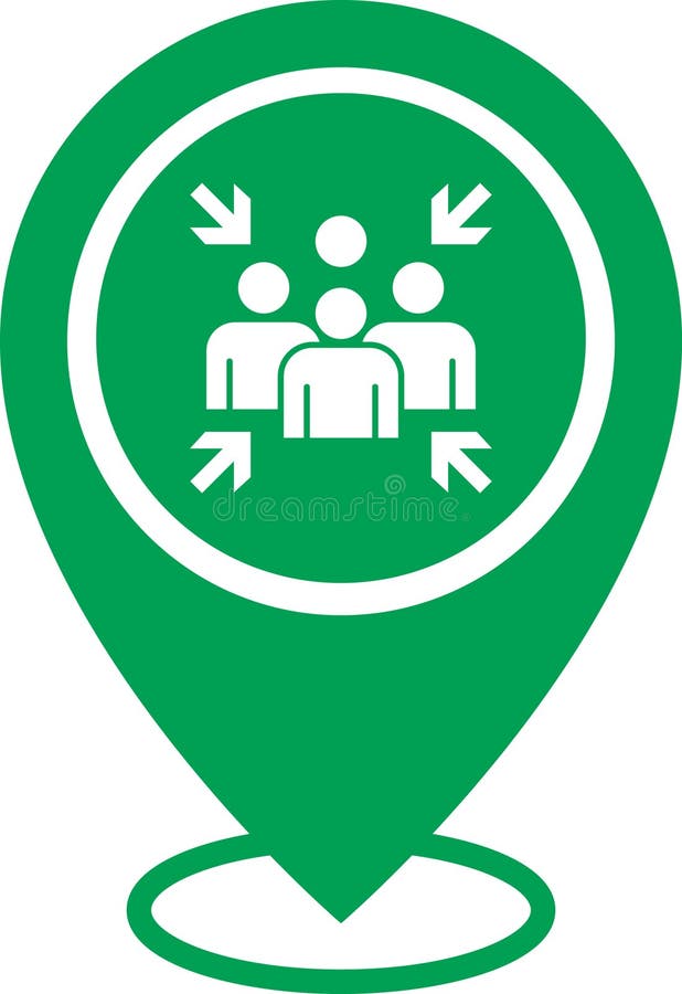 Emergency Evacuation Assembly Point Sign. Assembly Point Icon. Safety ...