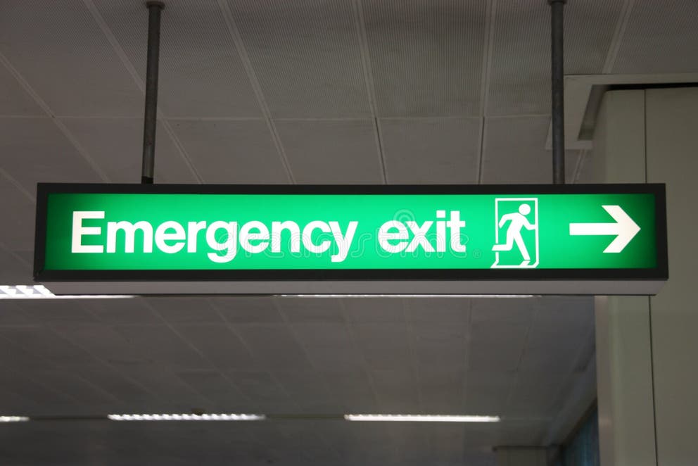 Emergency exit stock photo. Image of hall, inside, emergency - 10125030