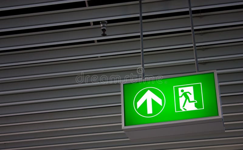 Emergency exit sign stock image. Image of emergency, rescue - 20151027